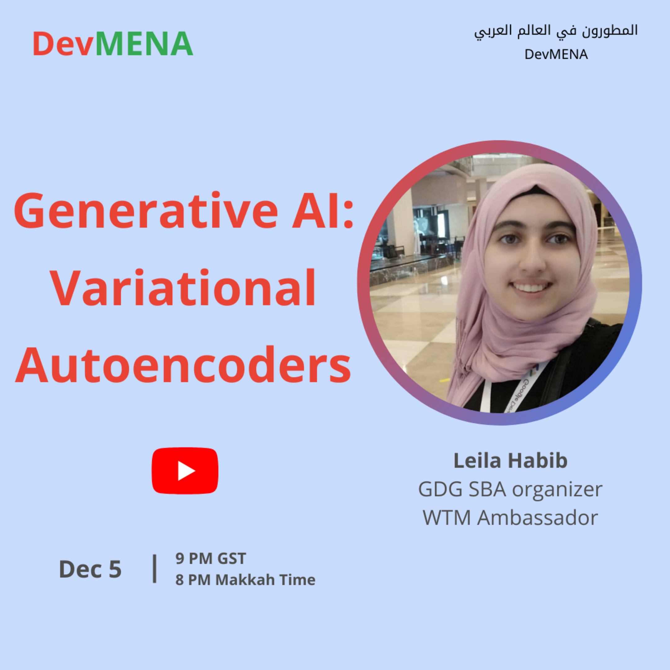 See Generative AI:Variational Autoencoders (VAEs) at Google Developer Groups GDG SBA